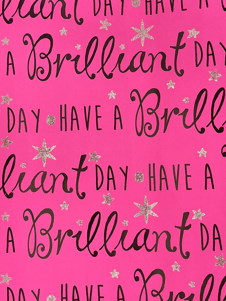 Brilliant Day Wrapping Paper – Today Glitter